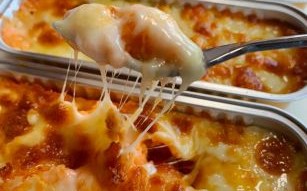 芝士焗红薯不用烤箱窍门_微波炉也能拉丝