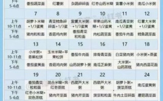 9个月宝宝辅食时间表_如何安排一天几顿