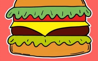 卡通汉堡包怎么画_可爱汉堡包图片素材哪里找