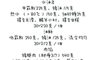 鲜肉月饼怎么做_鲜肉月饼配方比例