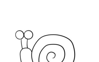 蜗牛简笔画怎么画_蜗牛图片简笔画教程