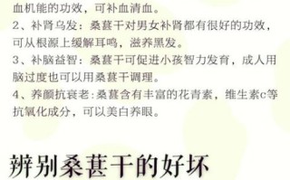 黑桑葚的功效与作用_黑桑葚的食用禁忌