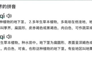 饽荠怎么读_荸的读音和意思