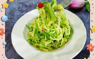凉拌西葫芦要不要焯水_怎么切才脆爽