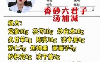 六君子汤加减治什么病_六君子汤加减配方用量