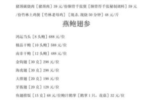 酒店菜名大全_如何看懂酒店菜单