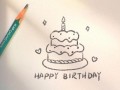 生日蛋糕图片简笔画怎么画_生日蛋糕简笔画步骤