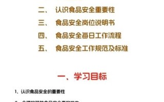 食品安全培训内容有哪些_食品安全培训内容有哪些