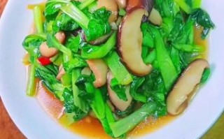 香菇青菜怎么炒不黄_香菇青菜家常做法
