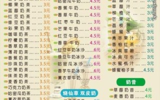 开奶茶店需要多少钱_奶茶店成本明细表