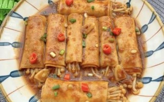 金针菇豆皮怎么做_金针菇豆皮卷的做法大全