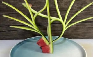 西瓜皮拉花7刀怎么做_西瓜皮拉花7刀教程