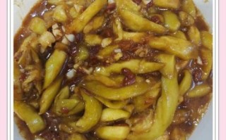 酱茄条的家常做法_不过油怎么做