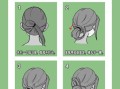 超简单丸子头扎法图解_三分钟搞定丸子头