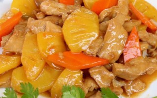 鸡肉菠萝古老肉怎么做_菠萝古老肉家常做法