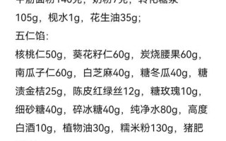 五仁月饼皮怎么做_五仁月饼皮配方比例