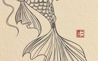 锦鲤图片手绘_怎么画才好看