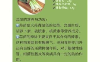 蒜苗有什么营养_蒜苗的功效与作用