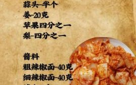 辣白菜怎么做_正宗配料比例是多少