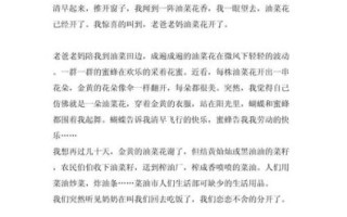 油菜花作文怎么写_油菜花作文800字写作技巧