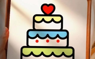 简单生日蛋糕简笔画怎么画_零基础也能学会的教程