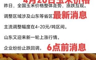 玉米价格最新行情_玉米还会涨价吗