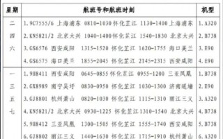 芷江机场在哪里_芷江机场有哪些航班