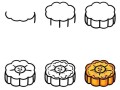 月饼卡通图片大全_可爱月饼简笔画怎么画