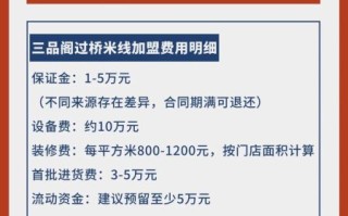 米线加盟费需要多少钱_米线加盟总投资预算