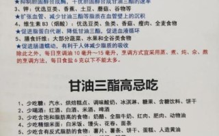 降甘油三酯最快的食物有哪些_哪些食物降甘油三酯最快