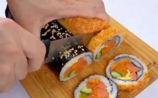 寿司的做法大全家常视频_寿司怎么卷才不散
