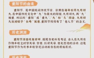 重阳节登高习俗的由来_重阳节有哪些传统活动