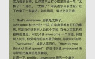 太棒了英文怎么说_太棒了英语表达有哪些