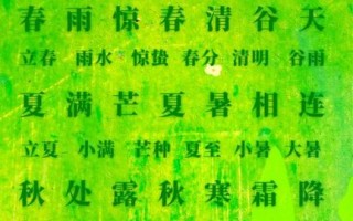 二十四节气歌全文朗诵_如何教孩子背节气歌