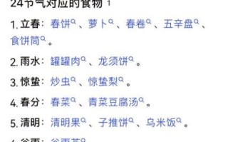 二十四节气有哪些_每个节气吃什么传统食物