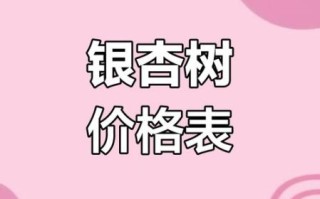 银杏树价格表_银杏树多少钱一棵