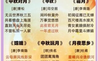 中秋古诗四句怎么背_中秋五言绝句赏析