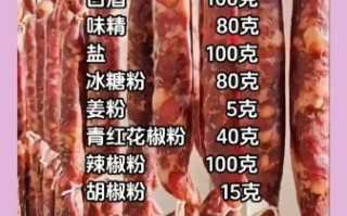 腊肠怎么制作_家庭自制腊肠配方