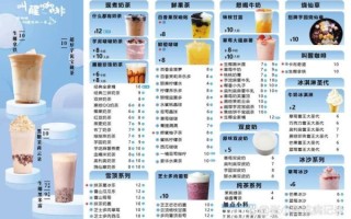 奶茶店菜单怎么设计_饮品菜单模板有哪些