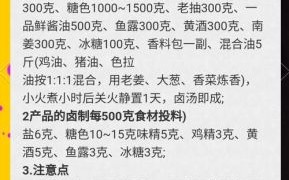 家庭卤料怎么做_卤料配方比例是多少