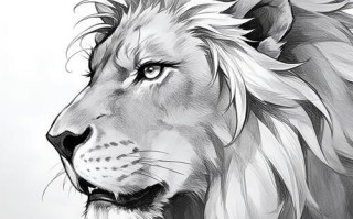 狮子图片大全大图霸气画_如何画出王者气场