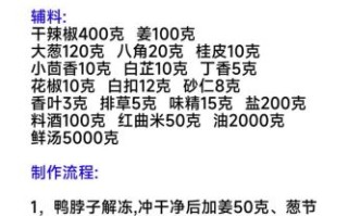 正宗麻辣鸭脖怎么做_麻辣鸭脖配方比例