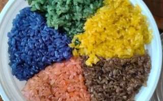 五彩饭团的米饭怎么上色_天然色素有哪些