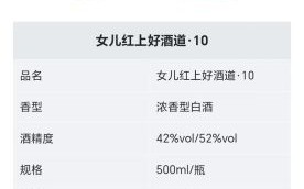 女儿红白酒52度多少钱_女儿红52度价格表2024