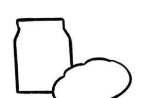 牛奶面包简笔画怎么画_牛奶面包卡通画法