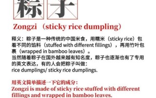 粽子英文怎么读_zongzi发音详解