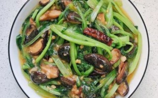 香菇油菜怎么炒好吃_家常做法步骤