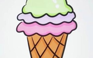 冰淇淋怎么画可爱_冰淇淋简笔画教程