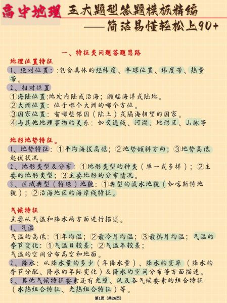 高考地理怎么考_高考地理提分技巧-第1张图片-山城妙识 高考地理怎么考_高考地理提分技巧-第1张图片-山城妙识