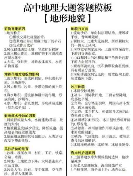 地理文科怎么学_高考地理大题答题技巧-第1张图片-山城妙识